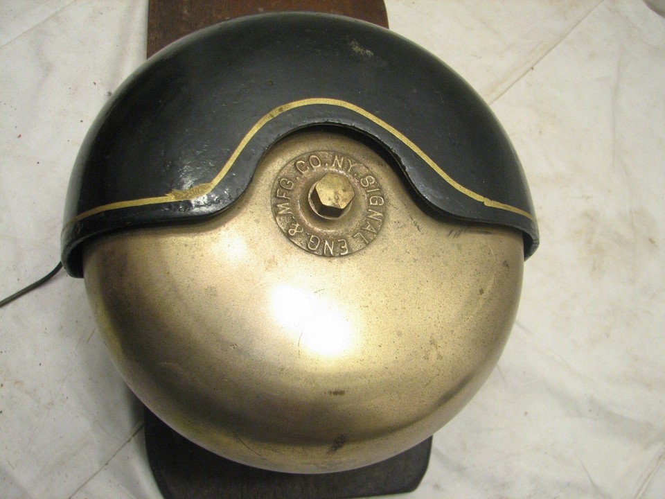 Early Cast Iron &Brass Signal Bell Fire Alarm Pull Ringer Engineering ...