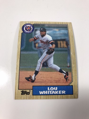 1987 Topps Lou Whitaker #661 Baseball Card Detroit Tigers | eBay