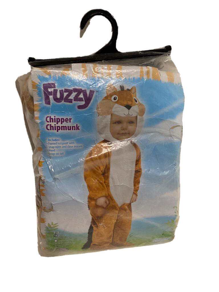 Fuzzy chipper chipmunk Halloween costume. Toddler Small 6-12 Months | eBay