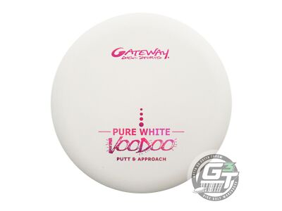 NEW Gateway Pure White Voodoo 174g Pink Holo Foil Putter Golf Disc | eBay