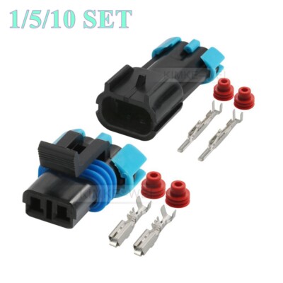 2 Polig Delphi Metri-Pack 280 Auto Kfz Lüfter Steckverbinder Stecker ...