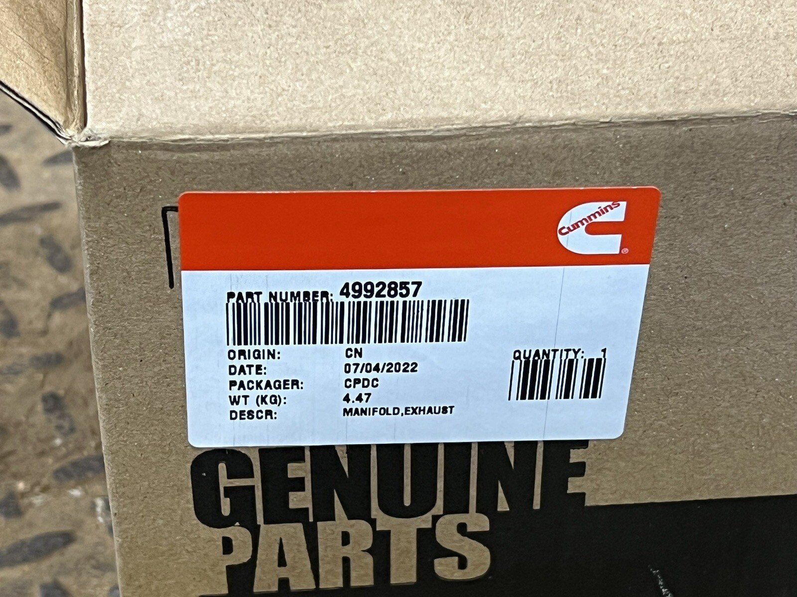 Cummins Isl9 Exhaust Manifold 4992857 for sale online | eBay