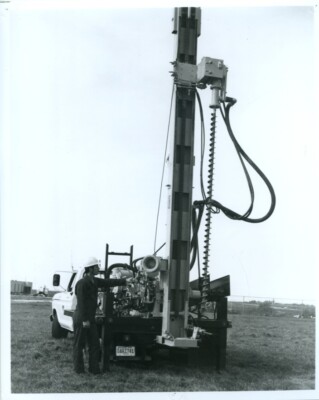 USA Iowa Flatbed Truck Drill Rig Simco Old Photo 1960's #1 | eBay