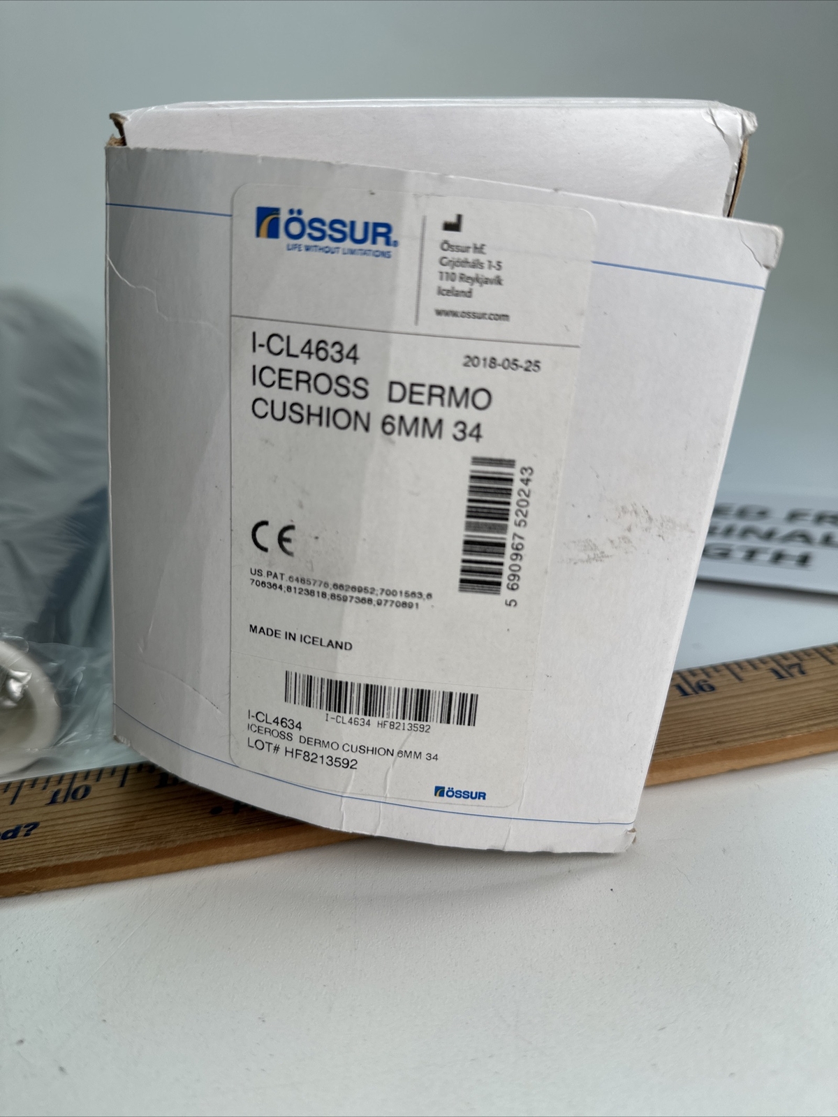 New Ossur Iceross Dermo 6mm 34cm Prosthetic Cushion Liner | eBay