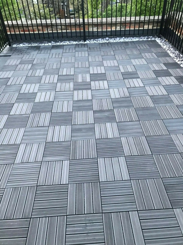 CLICK-DECK - COMPOSITE Decking Tiles Interlocking Deck Tile Patio ...