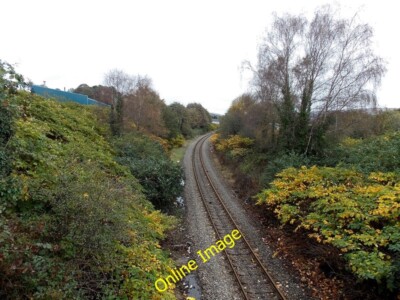 Photo 6x4 Railway line NE of Jenkins Road, Skewen Neath/Castell-Nedd ...