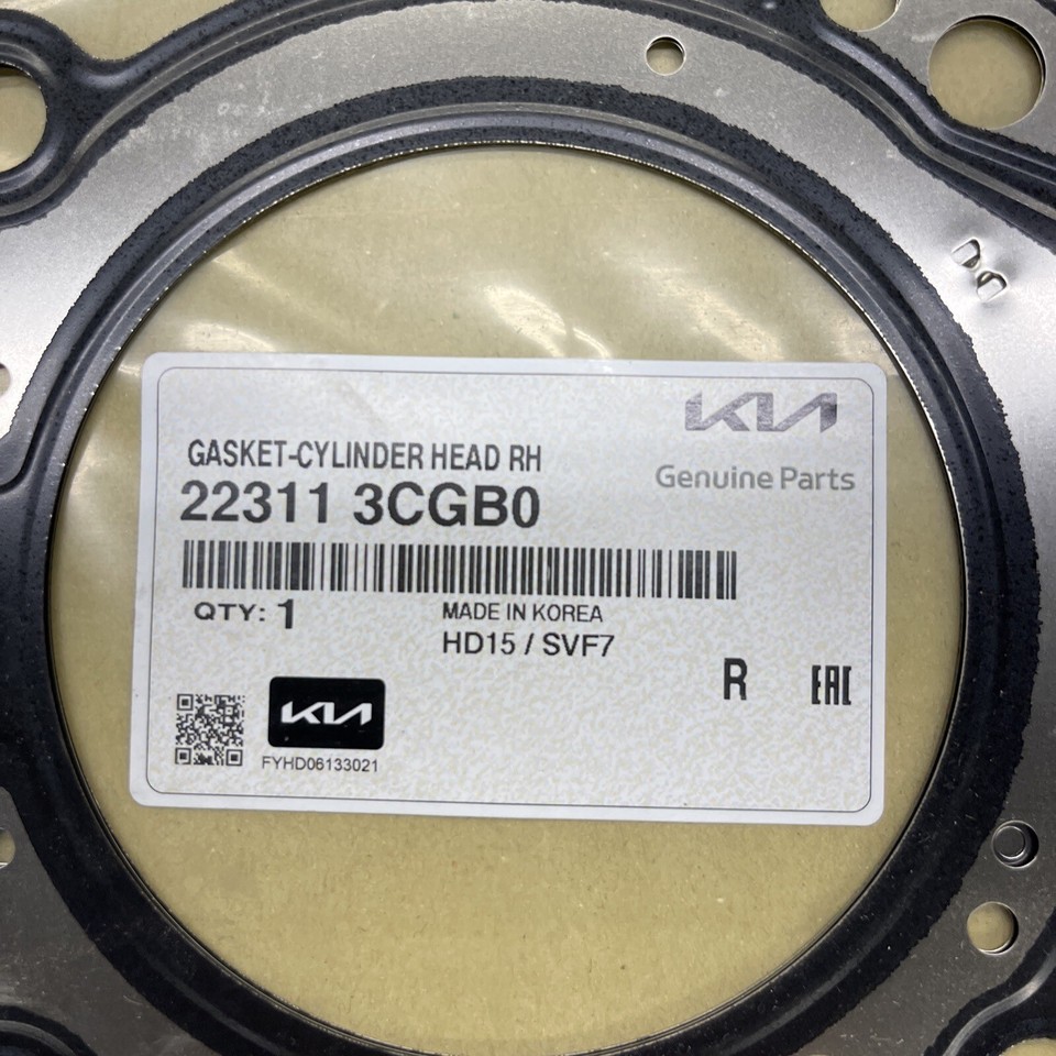 NEW GENUINE Cylinder Head Gasket RIGHT (Rear Bank) Kia 223113CGB0 V6 | eBay