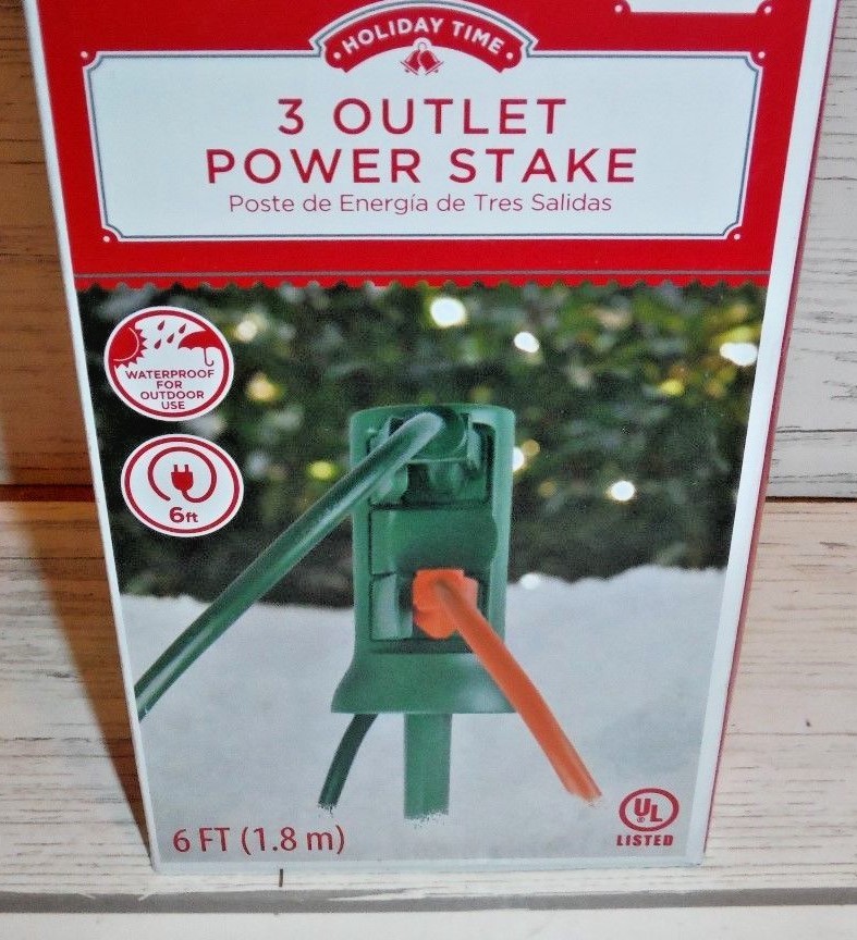 New 3 Outlet Power Stake with 6 Foot Power Cord | eBay