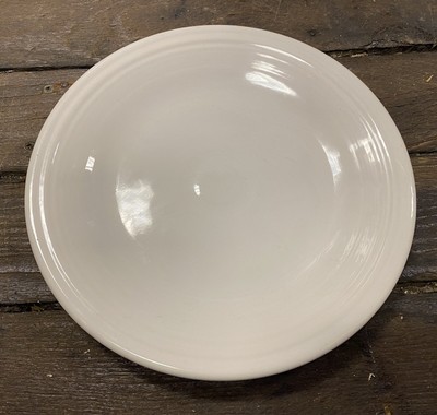 Fiesta, 10 1/2" Dinner Plate, Fiestaware, White, Preowned | eBay