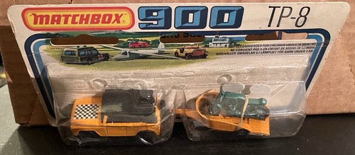 1978 LESNEY MATCHBOX TWIN PACK 900 RED TP-8 ORANGE FIELD CAR W ...