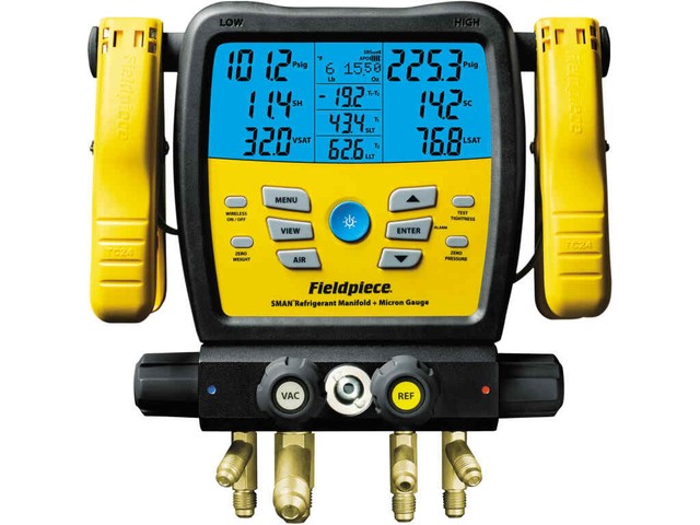 Fieldpiece Sm480v - Four Port Wireless SMAN Manifold With Micron Gauge ...