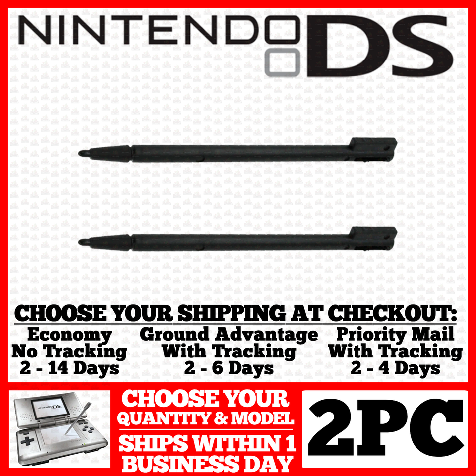 Stylus For Nintendo Original DS Black Plastic Pen Replacement "DS" NDS ...