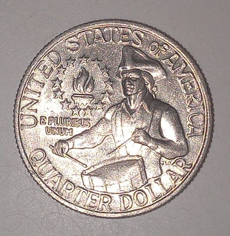 1776-1976 Bicentennial Drummer Boy Quarter. No Mint Mark. Drum Error ...