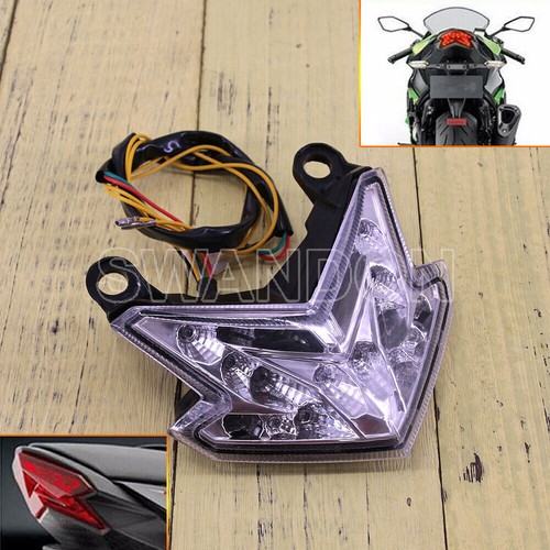 Lucid Rear Tail Brake Turn Signal Integrated LED Light For Kawasaki ...