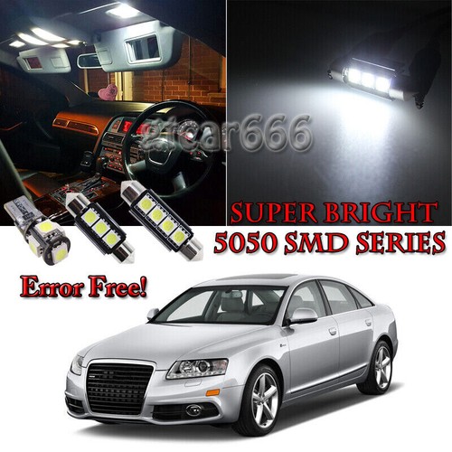 22 Premium White Bulb For Audi A6 C6 S6 Avant LED Interior Lights Kit ...