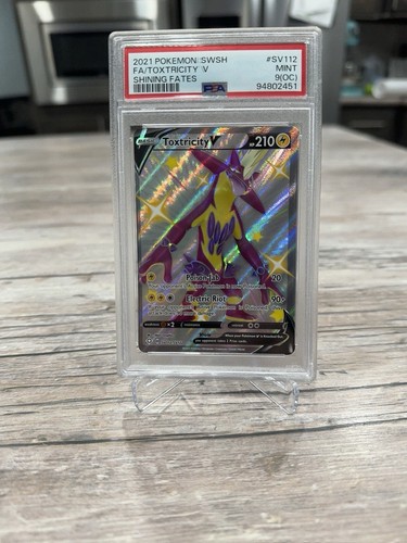 2021 Pokemon SWSH Toxtricity V Shining Fates #SV112 PSA 9 Mint Oc Error ...