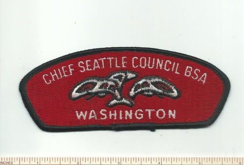ED SCOUT BSA CSP CHIEF SEATTLE COUNCIL WASHINGTON INSIGNIA PATCH WHALES ...