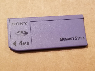 Sony 4 mb Memory Stick Card | eBay