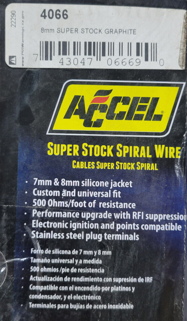 Spark Plug Wire Set-Custom Fit Super Stock Accel 4066 for sale online ...