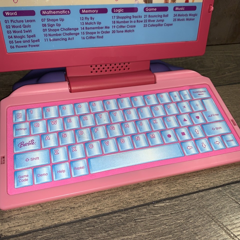RARE Y2K Barbie Desktop Computer Barbie B-SMART Mattel | Great ...