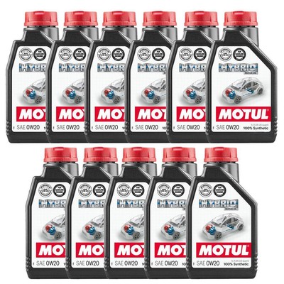 Motul 0W-20 Synthetic Hybrid 11L Engine Oil 11 x 1L 107141 | eBay