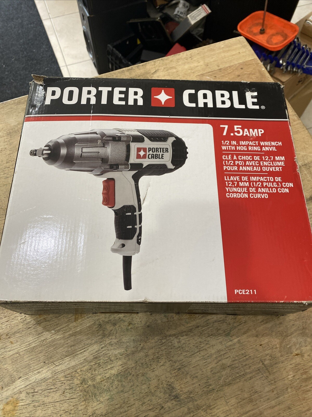 PORTER-CABLE 120V 7.5 Amp 1/2" Impact Wrench w/ Hog Ring Anvil - PCE211 ...