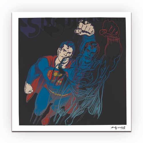 Andy Warhol - Superman - Limited Lithograph Art Print | eBay