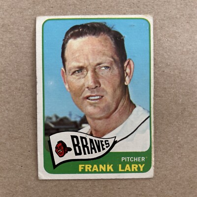 1965 Topps Baseball Frank Lary Milwaukee Braves Card #127 | eBay
