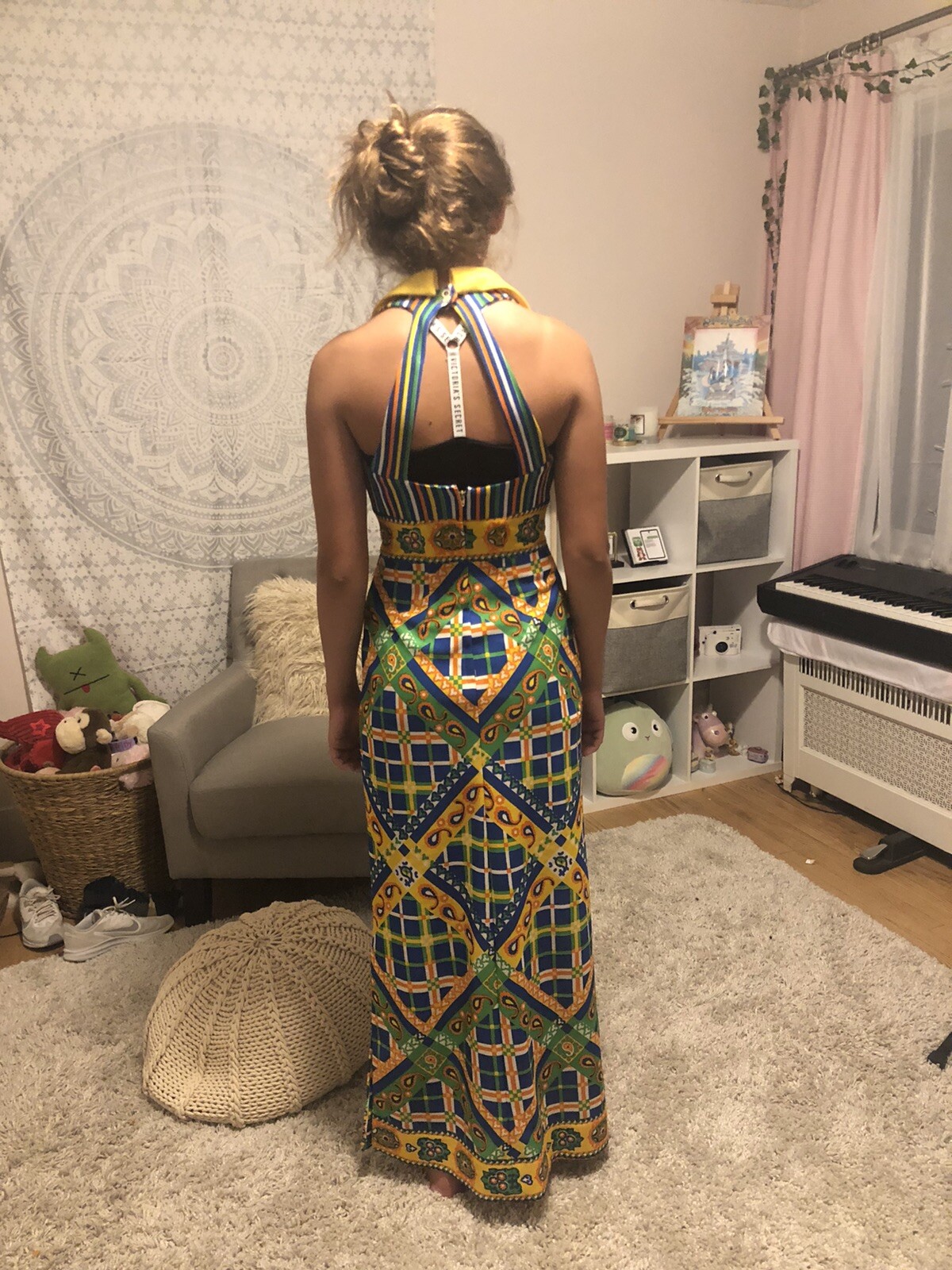 Vintage Mel Warshaw Miss Jane Miami Halter Maxi Dress… - Gem