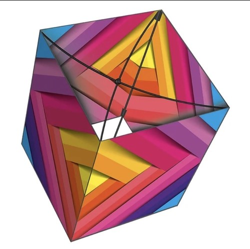 X Kites Acro-Box Diamond Nylon 3D Box Kite, 15 Inches Tall | eBay