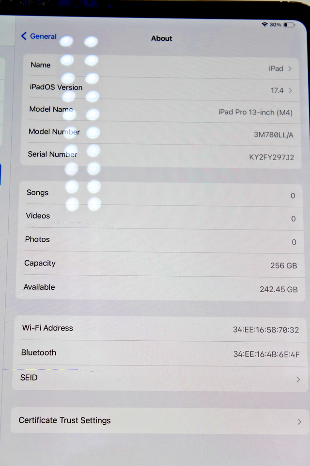 Apple iPad Pro 13-inch (M4) A2925 256 GB, Wi-Fi, 13 in - Space Black | eBay