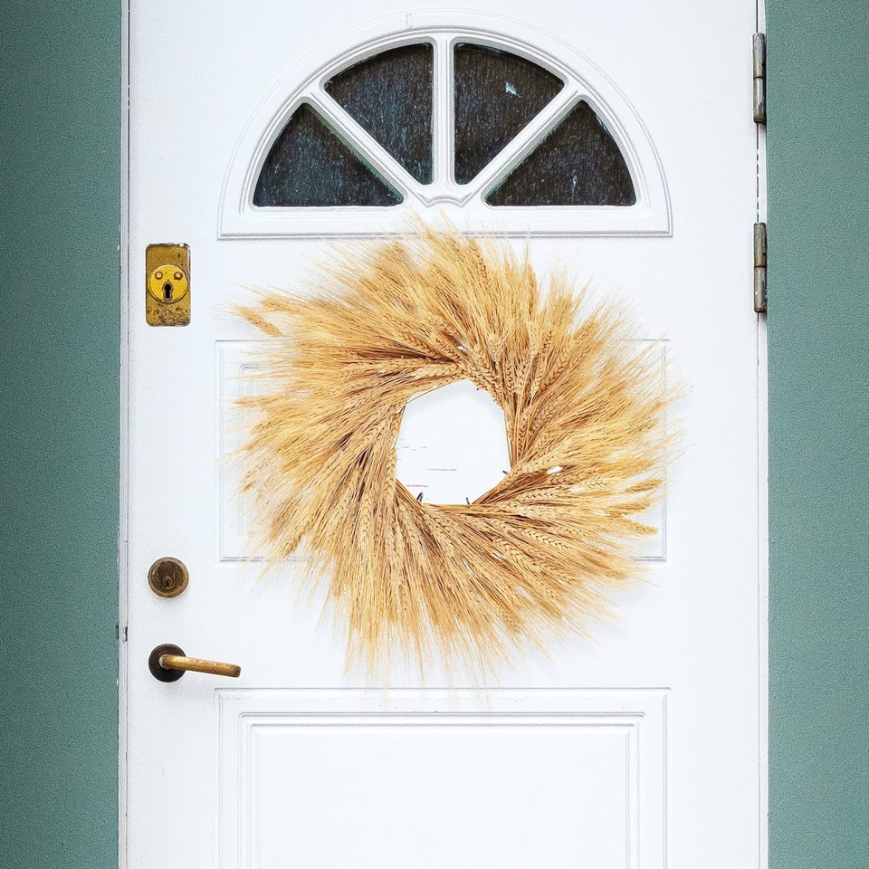 17.7 Inches Dried Wheat Stalks, 400 Stems Dried Flowers 100% Natural ...