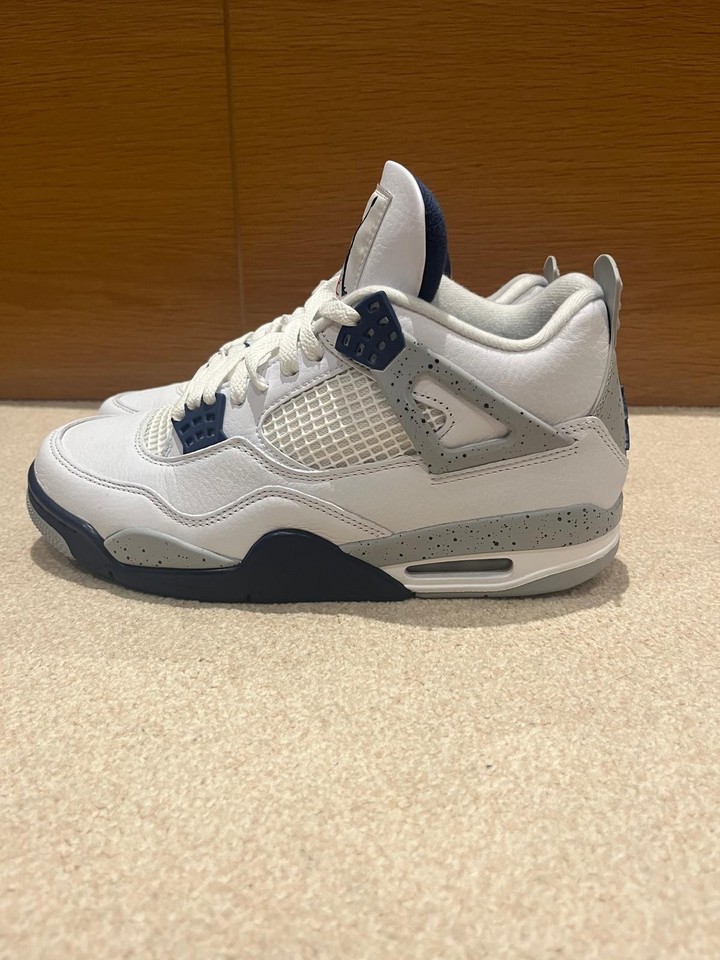 Size 7.5 - Jordan 4 Retro Mid Midnight Navy EXCELLENT CONDITION, WORN ...