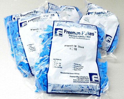 Freeman Flakes Injection Wax Flexible Blue Wax Jewelry Lost Wax Casting ...