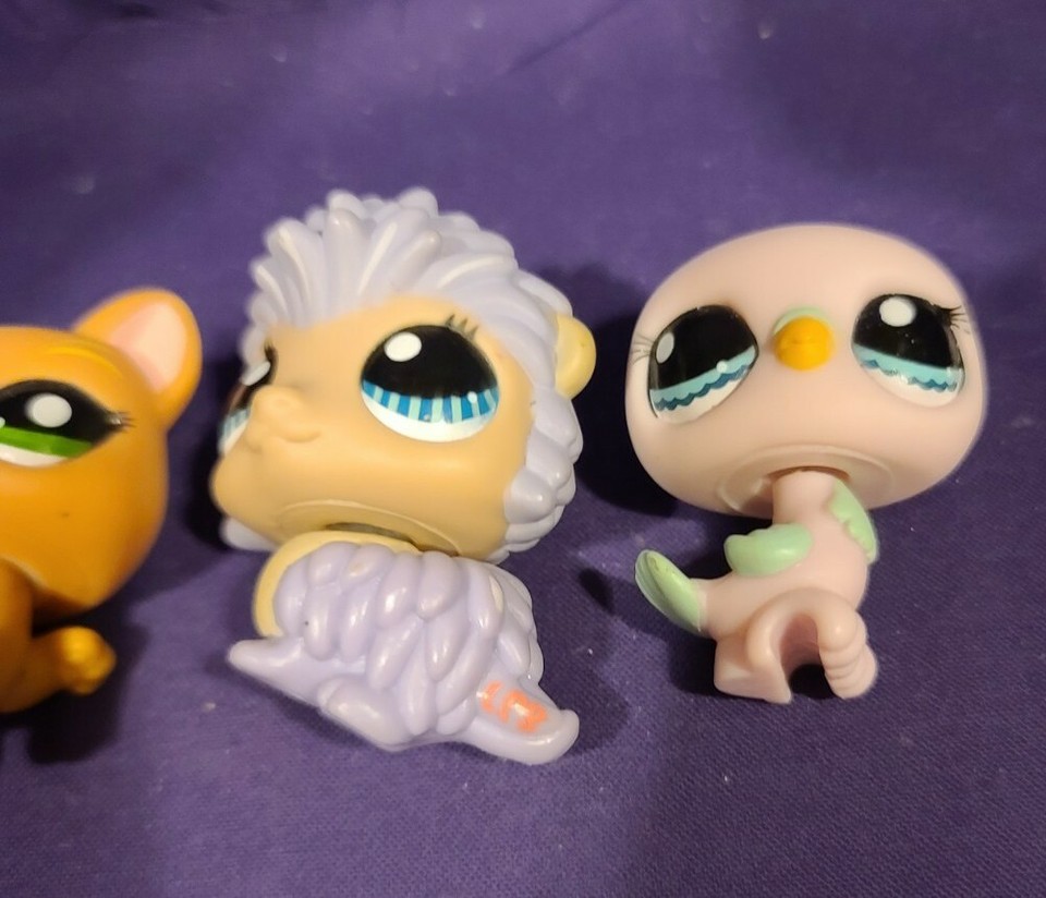 Authentic Littlest Pet Shop 1185 1187 1188 Pink Pigeon Porcupine Cat ...