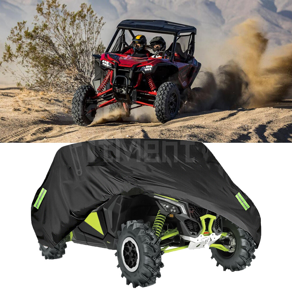 Utility UTV Cover Outdoor Storage Black Side-by-Side For Honda Talon ...