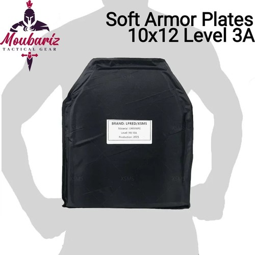 10x12 NIJ IIIA 3A Lightweight Soft Armor Panel Bulletproof (2x Plates ...
