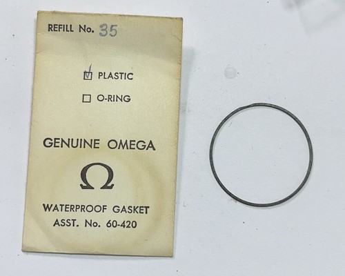 Vintage NOS Genuine Omega Watch Gasket 30.5mm X 0.8mm Refill No. 35 ...