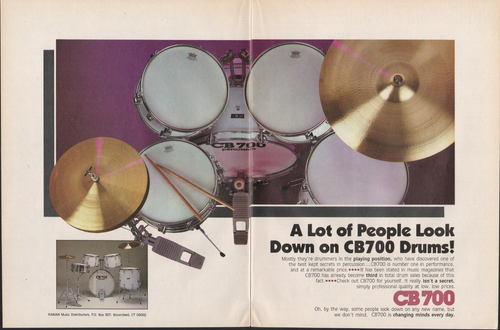 1983 2pg Print Ad of CB700 Drum Kit | eBay