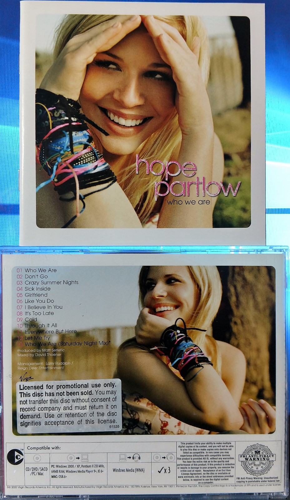 Hope Partlow - Who We Are (CD, 2005, Virgin Records, USA) Promo ...