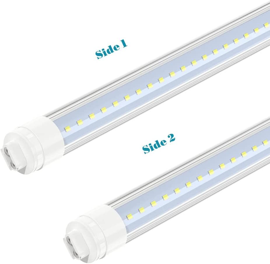 4 Pack R17D/HO 4FT 5FT 6FT 8FT LED Shop Light Bulbs 6000K Bright 28W ...