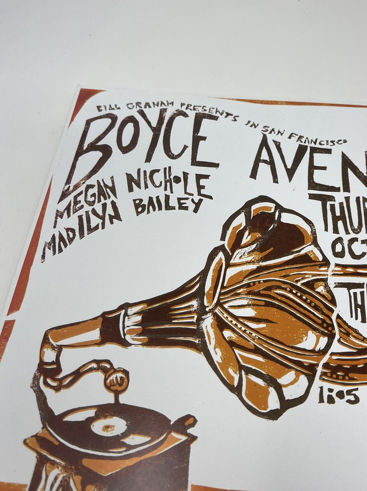 BOYCE AVENUE MEGAN NICHOLE MADILYN BAILEY Promo Poster 2013 Fillmore ...