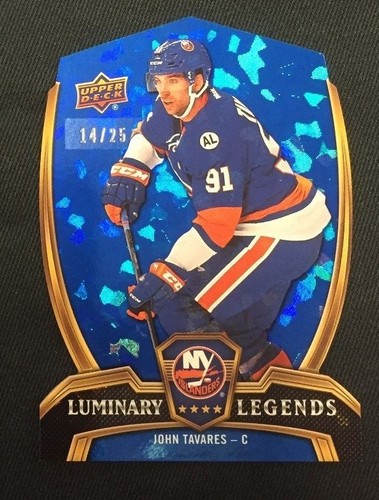 2015-16 UD Overtime Luminary Legends BLUE #LL17 John Tavares # 14 / 25 ...