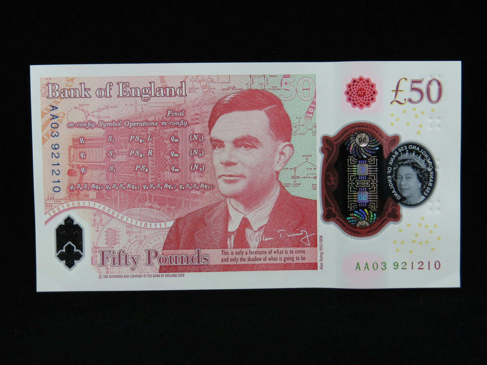 2020 £50 Bank of England Bank Note UK Pound Polymer Note AA03 1st ...