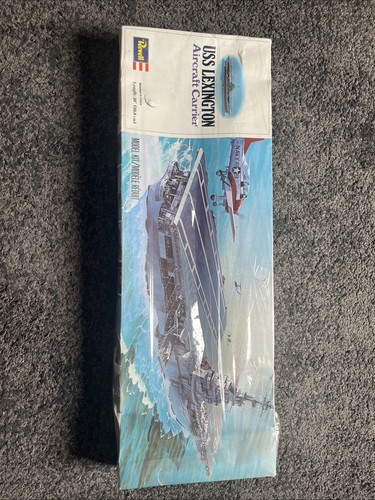 VINTAGE REVELL USS LEXINGTON AIRCRAFT CARRIER, RELEASED IN 1997 MODEL ...