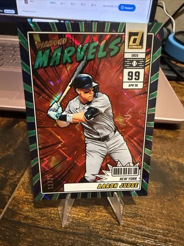 2025 Panini Donruss Baseball Aaron Judge Diamond Marvels Green Xplosion ...