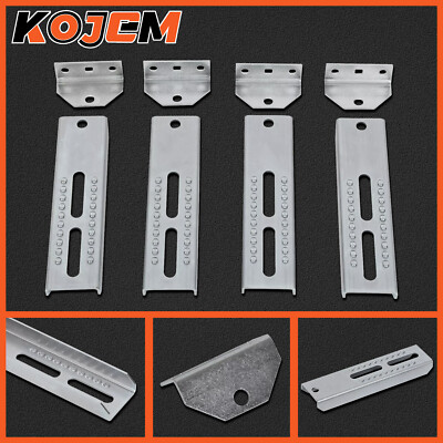 (4)10" Boat Trailer Swivel Top Bunk Board Bracket Bolster Adjustable ...