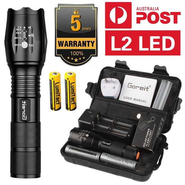 Goreit E17/G700 LED Tactical Military Flashlight for sale online | eBay
