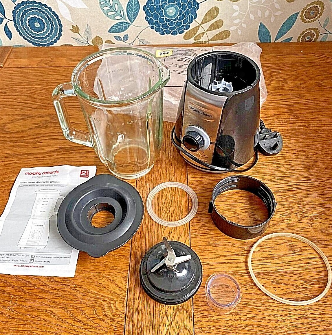 SPARE PARTS FOR Morphy Richards Total Control Glass Jug Blender MODEL ...