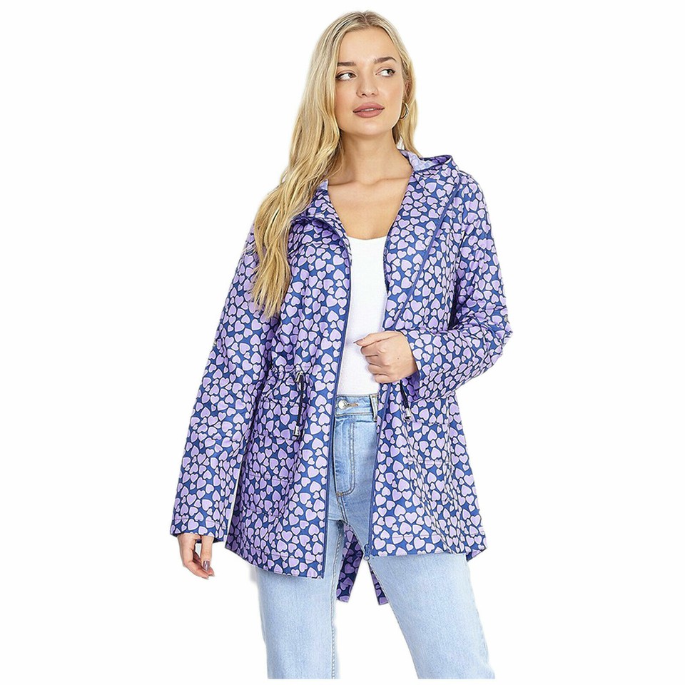 LADIES RAIN MAC WOMENS SHOWER RAINCOAT GIRLS FISHTAIL FESTIVAL KAGOOL ...